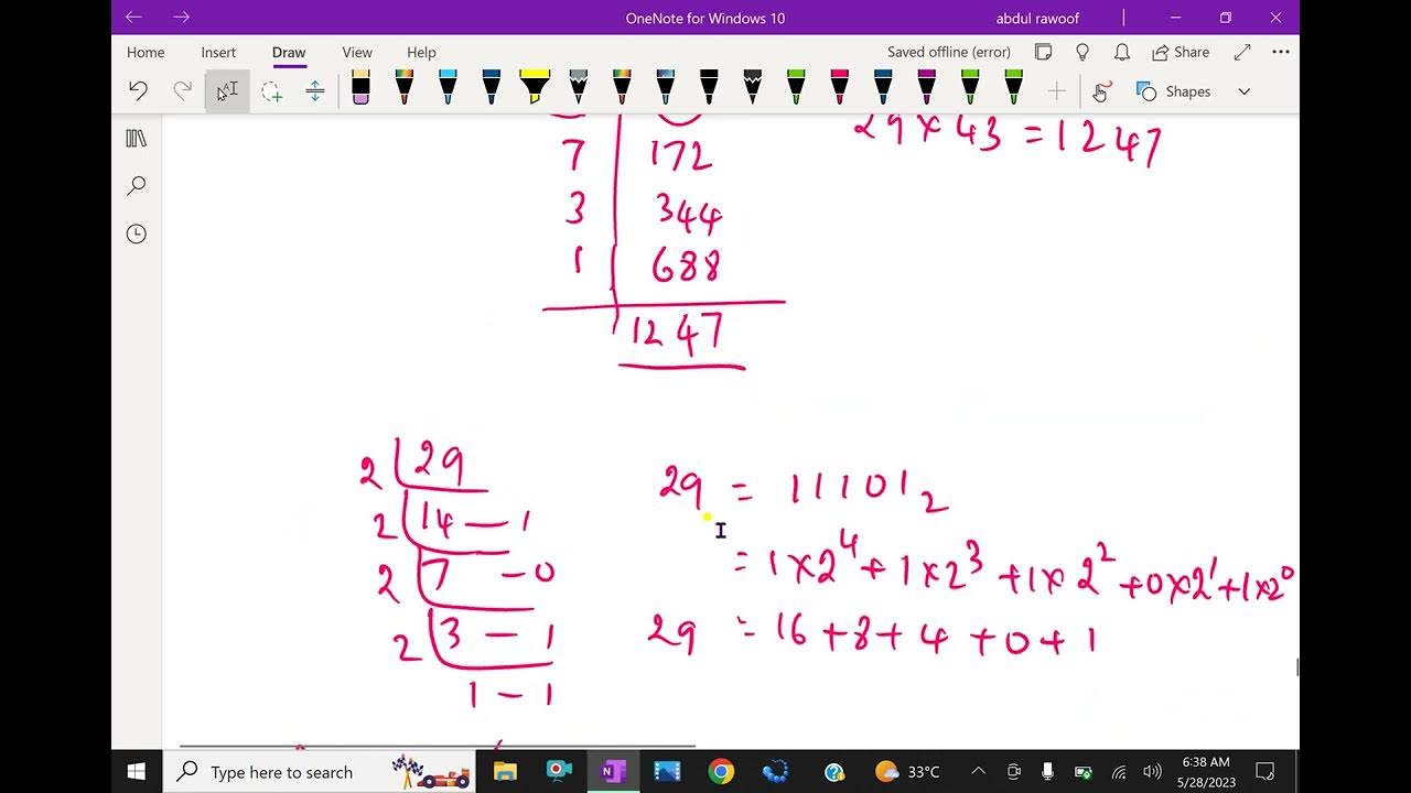 Mathematics : - ( Algebra challenge ; Russian peasant multiplication ...