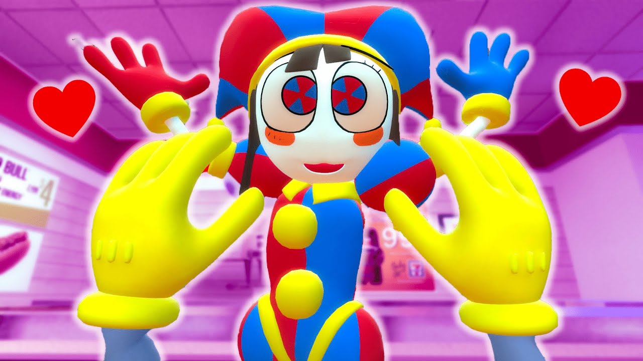Pomni Love Story in Market! Amazing Digital Circus | Garry's Mod - YouTube