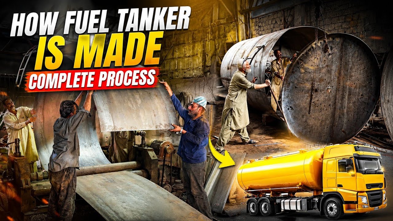 How to make 25000 Liter Fuel Tanker || Manufacturing Process of Fuel ...