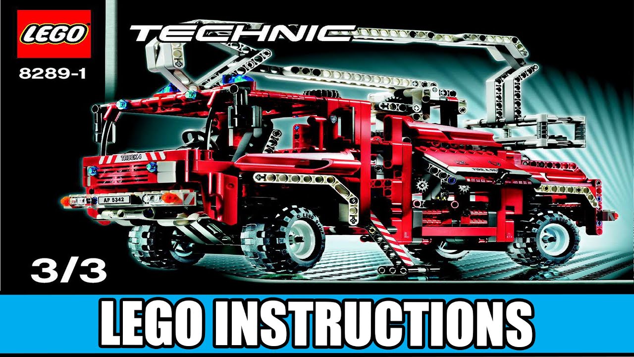 LEGO Instructions - Technic - 8289 - Fire Truck (Book 3) - YouTube