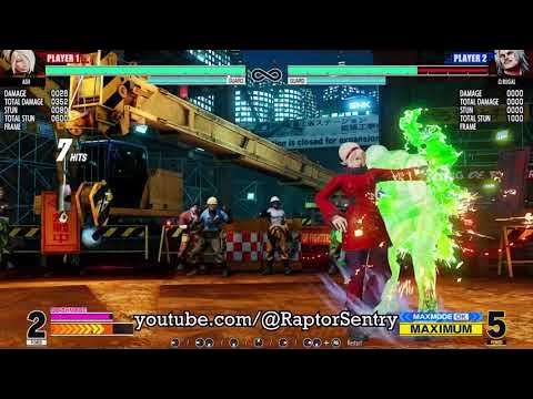 KOF XV Ash Crimson Cross-up Midscreen 100% TOD Combo (No Blue Raw Max) - YouTube