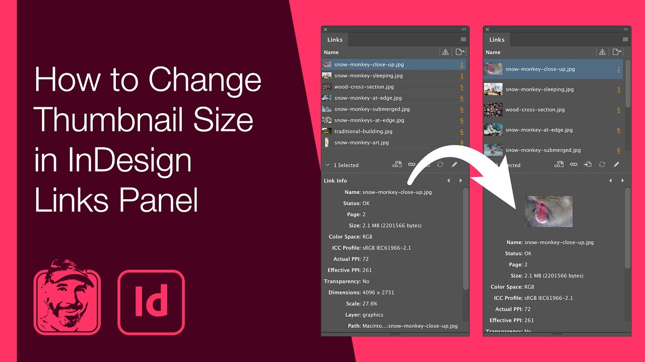 How To Change Thumbnail Size In InDesign Links Panel YouTube How To Change Thumbnail Size In InDesign Links Panel YouTube