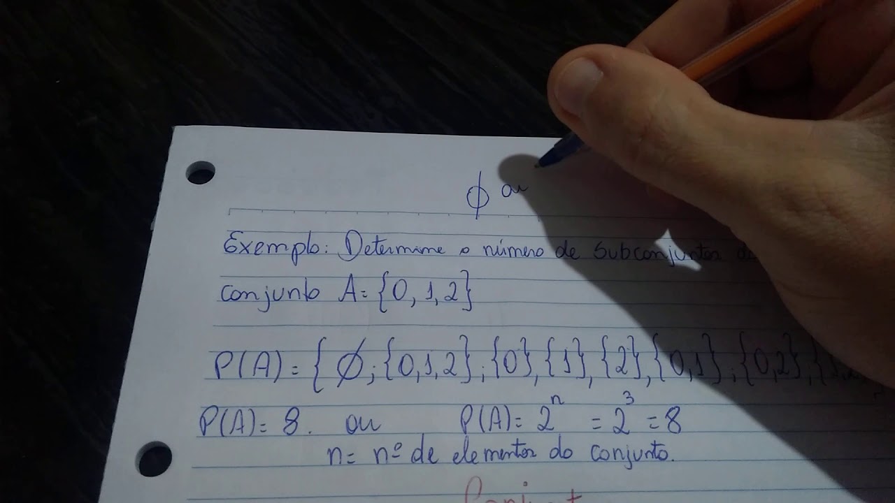 ExercÍcio Sobre Subconjuntos Youtube