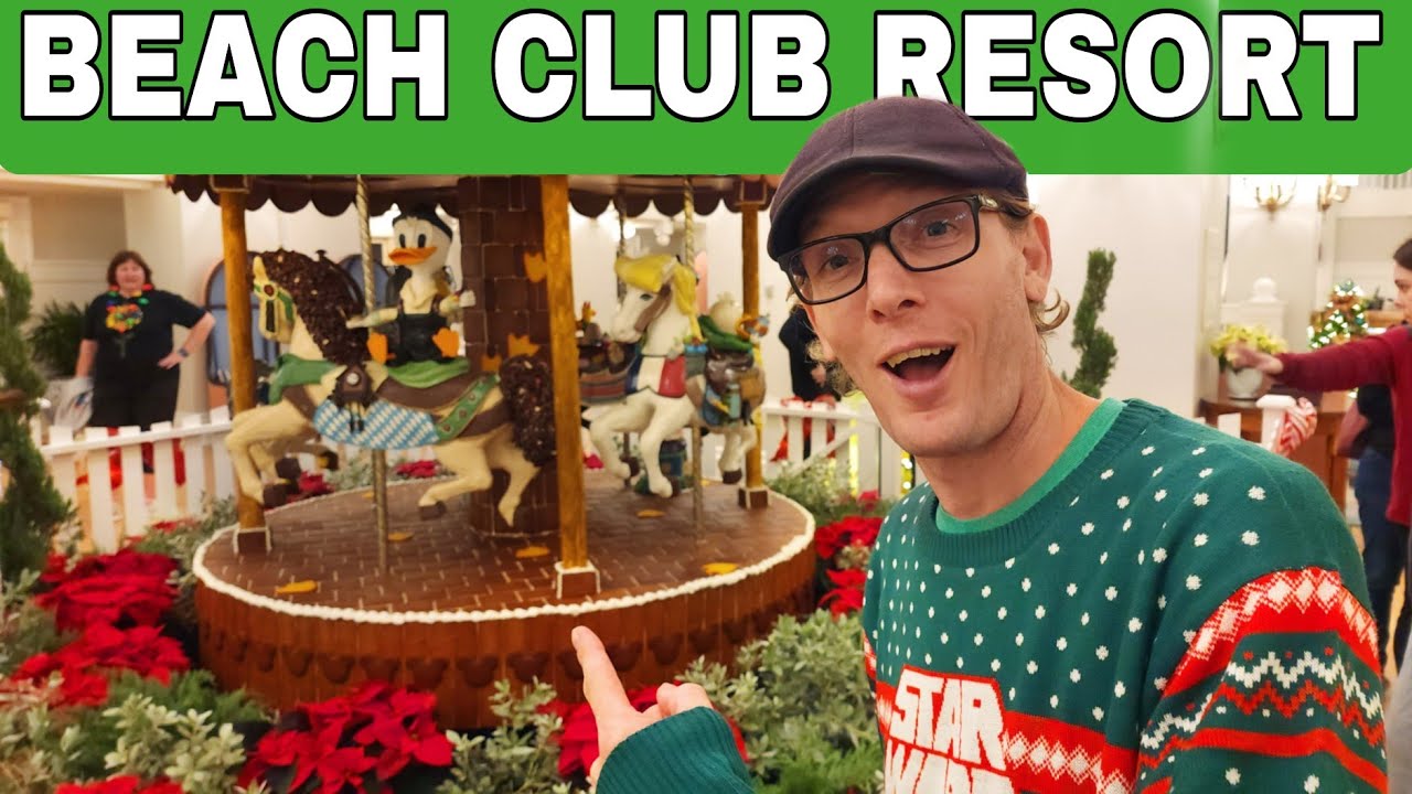 Disney's Beach Club Resort: Christmas Decorations - YouTube