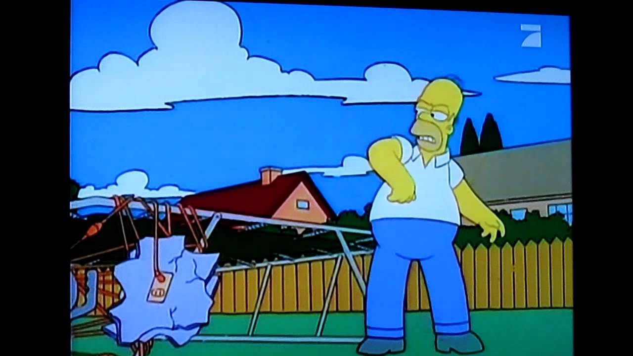 Homer vs Trampolin - YouTube