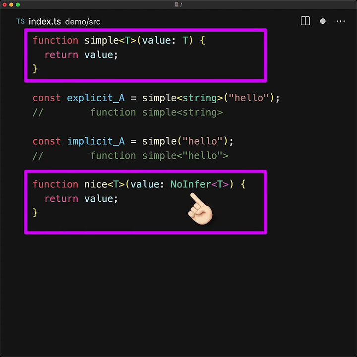 Cool trick to prevent TypeScript Generic Inference - YouTube