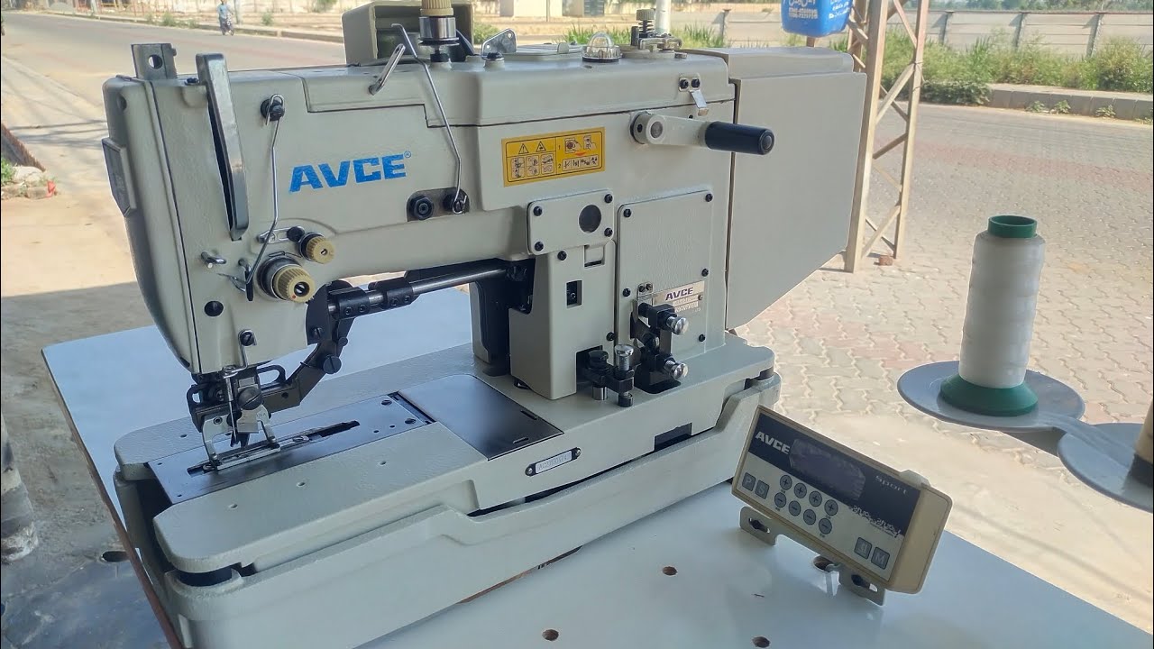 AVCE || Button holes machine for sale 781 KAJ machine - YouTube