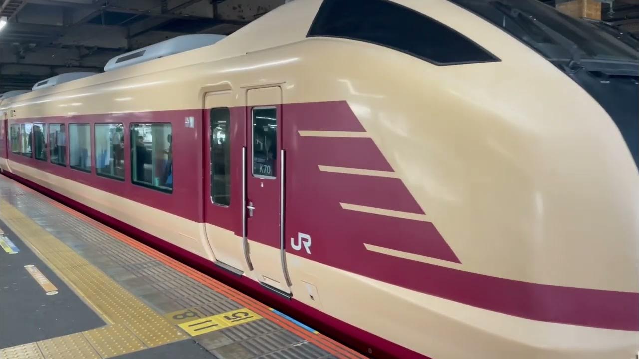 横須賀線 特急鎌倉号 E653系K-70 大船駅発車シーン - YouTube