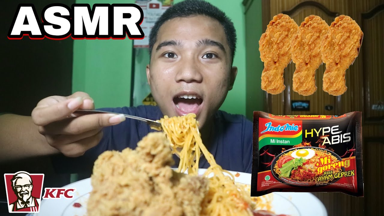 ASMR KFC & INDOMIE HYPEBEAST - YouTube