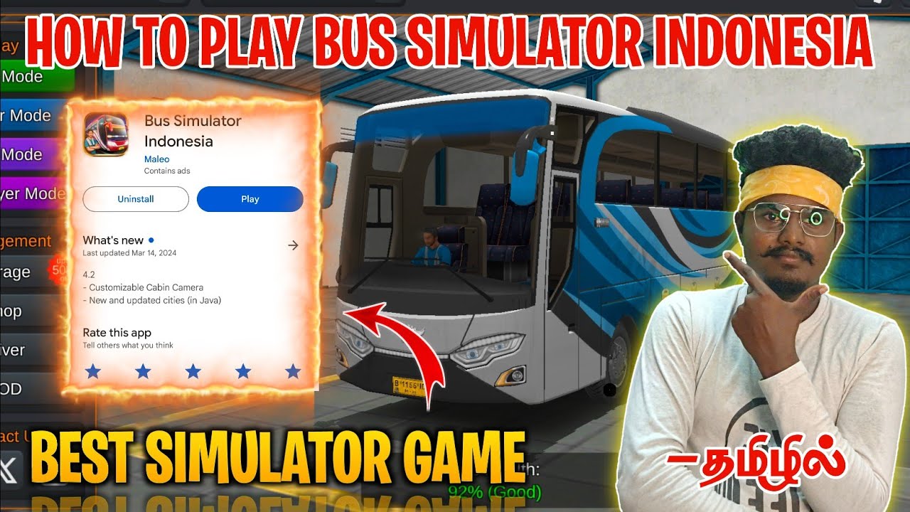 How To Play Bus Simulator Indonesia Game Tamil | Bus Simulator ...