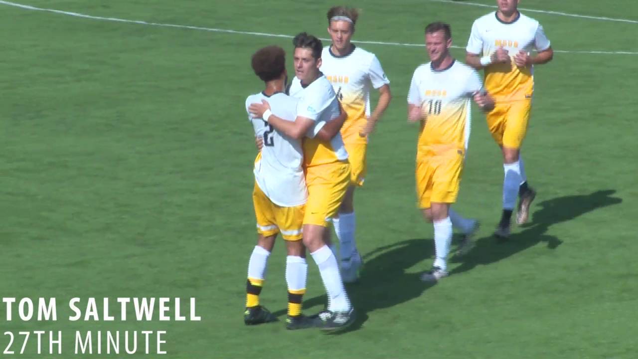 MSUB Men's Soccer Tom Saltwell Goal 8/27/16 - YouTube
