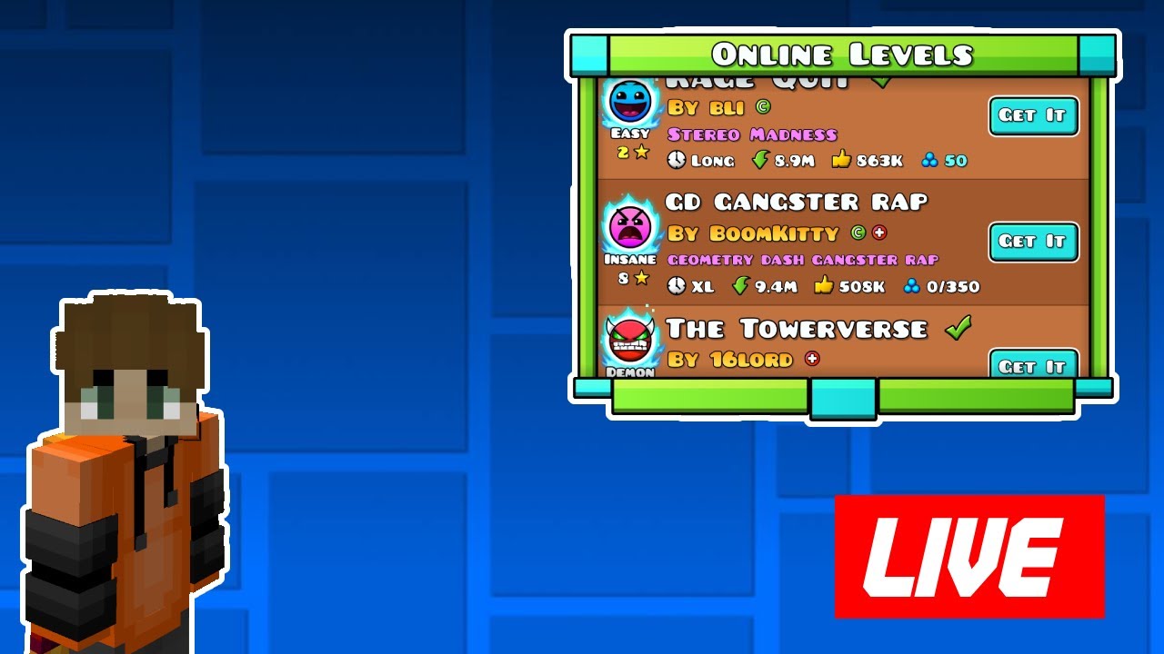 Beating Every MYTHIC Rated Level! | Geometry Dash | (LIVE) - YouTube