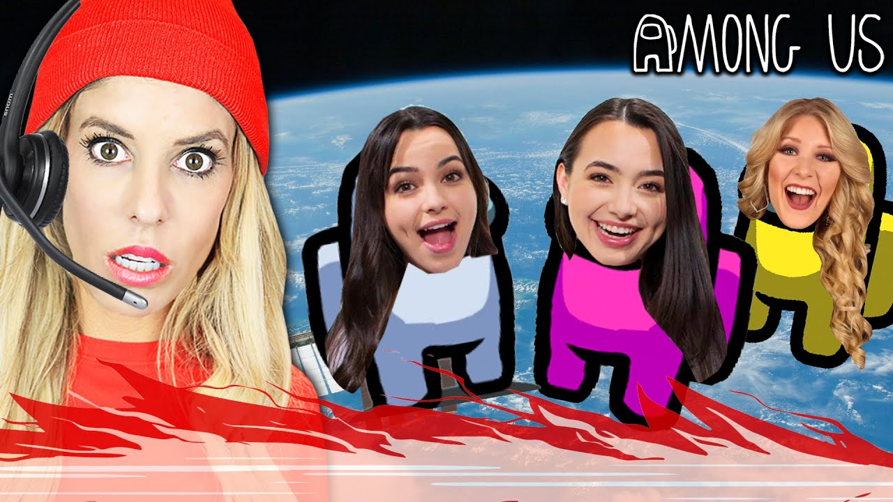 Rebecca Zamolo Plays Among Us W Real Gamers Merrell Twins Brianna