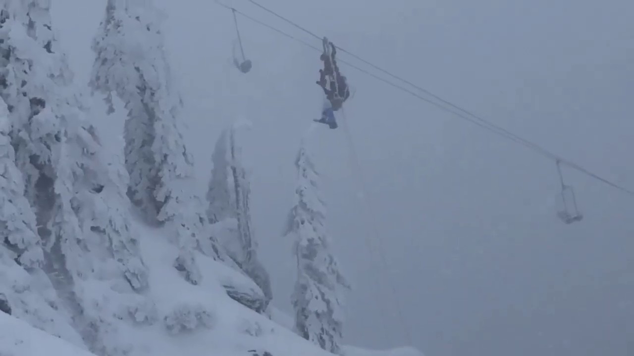 Whitefish, 200ft Ski Lift Rescue - YouTube