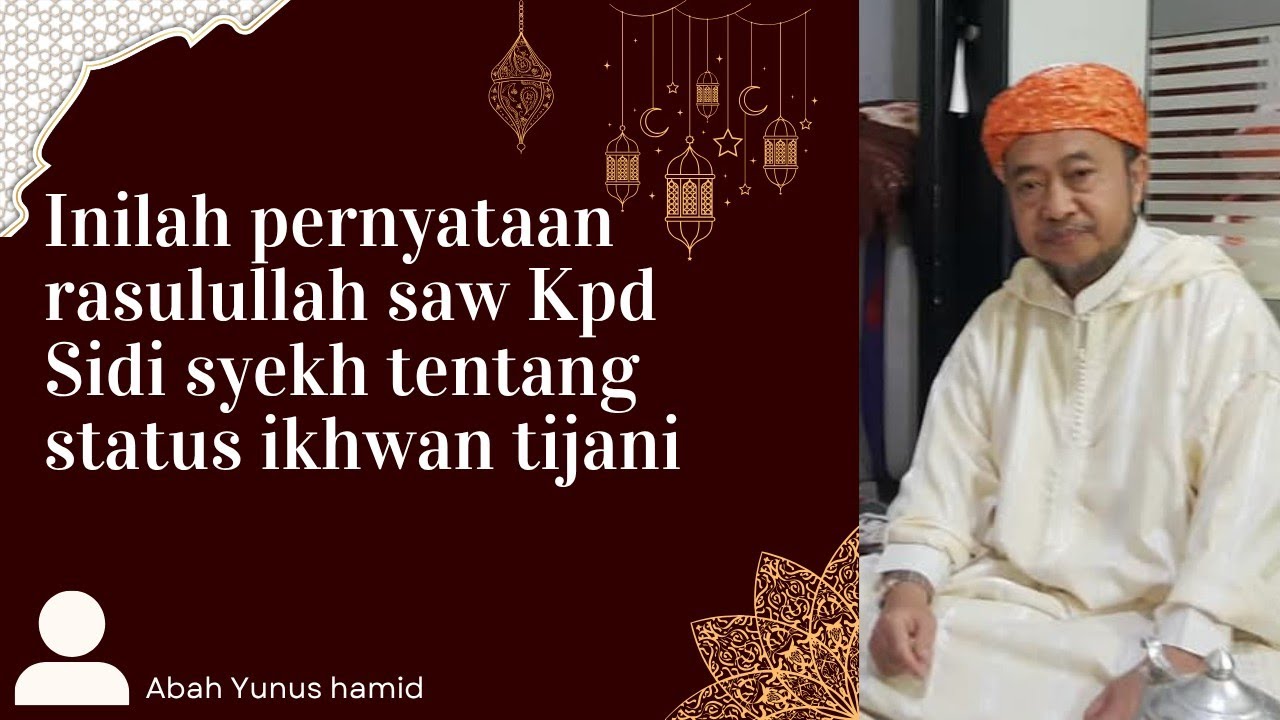 INILAH KEUTAMAAN IKHWAN TIJANI LANGSUNG DARI RASULULLAH SAW - YouTube