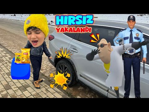 ARABANIN TEKERLEĞİ PATLADI POYRAZ ! HIRSIZ ABUR CUBURLARI ALMIŞ POLİSİ ARAYALIM