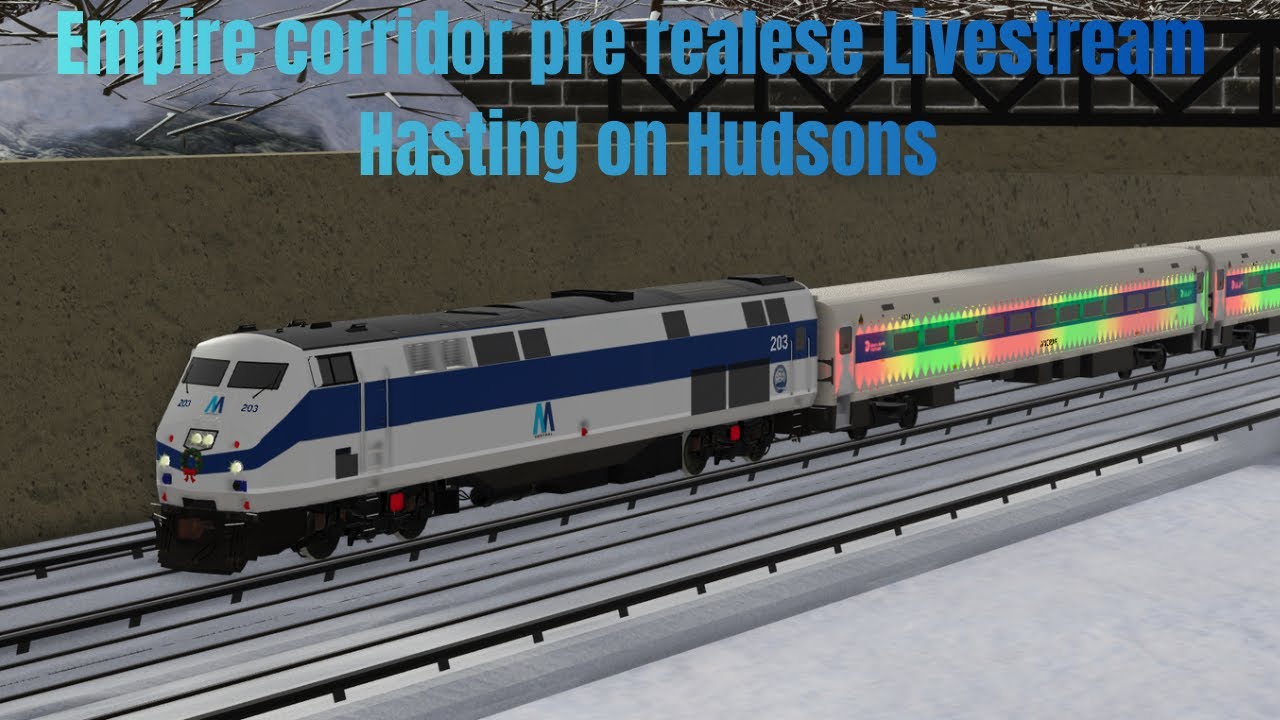 Empire corridor railcam Pre-Realese - Hasting on Hudson - YouTube