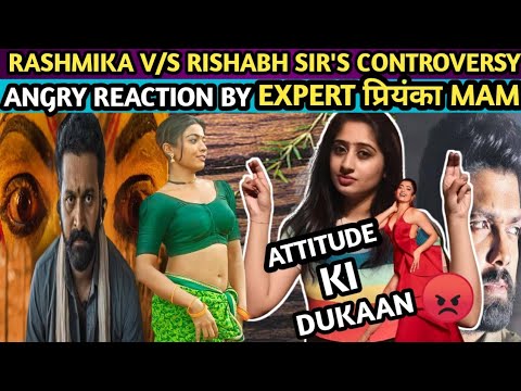 RASHMIKA V/S RISHAB SIR'S CONTROVERSY ANGRY 😡😡 Public Reaction - YouTube