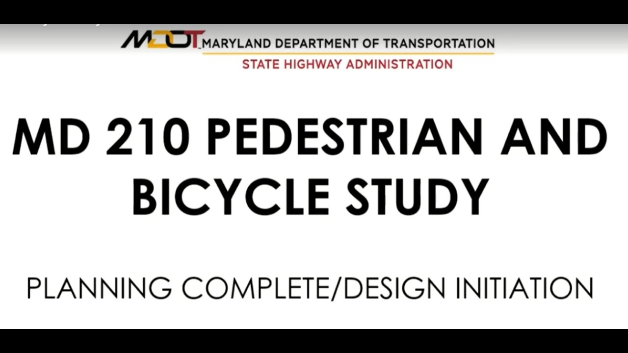 MDOT/SHA Bike Study Meeting, 8 Dec 2022 - YouTube