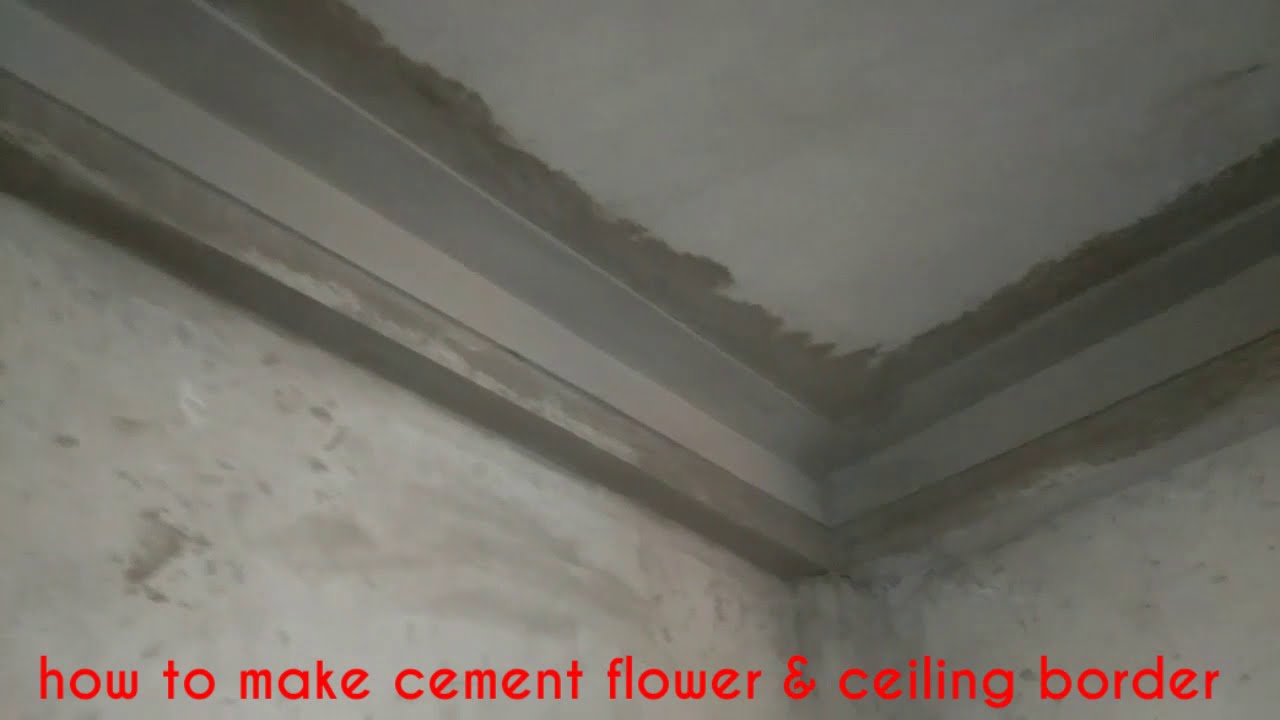 Ceiling Border Design Cement | Homeminimalisite.com