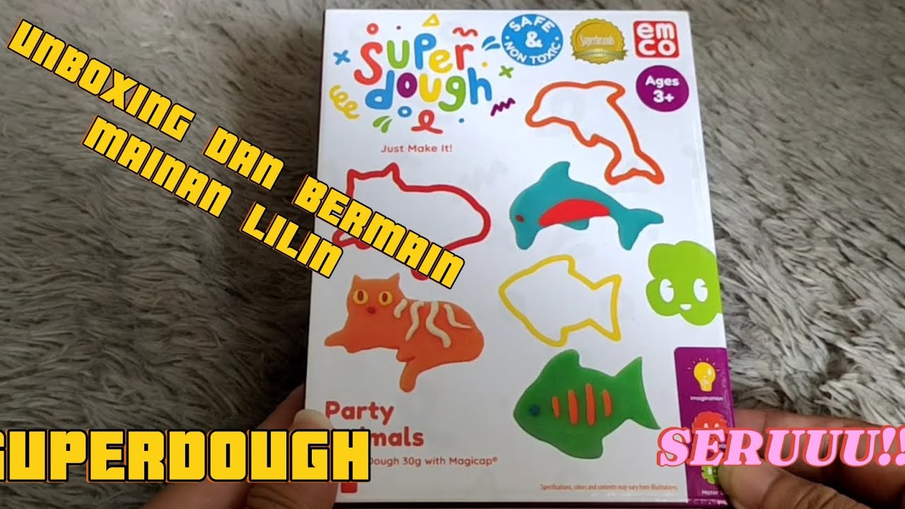 DIY Mainan Lilin Seruuuuu bisa dibentuk-bentuk (Unboxing dan bermain SUPERDOUGH) #mainan # ...