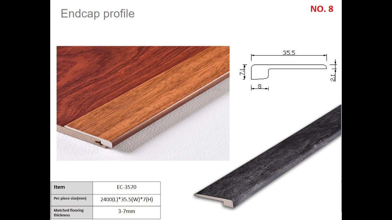 How to install PVC endcap with vinyl flooring? - YouTube