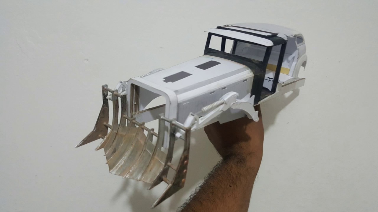 Yes it's paper.. Si es de papel...War Rig Paper model - YouTube