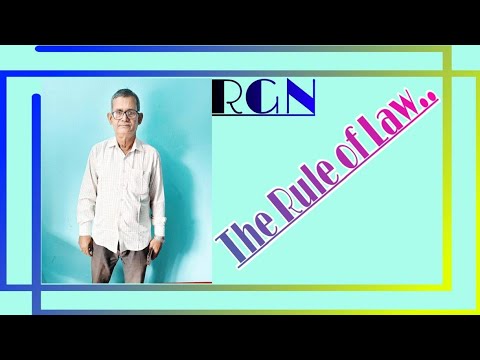 The Rule of Law- law helps heighten the height of sanctity and serenity ...