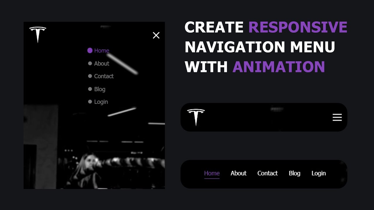 Create Responsive Navigation Menu With Animation Using Html And Css 3947