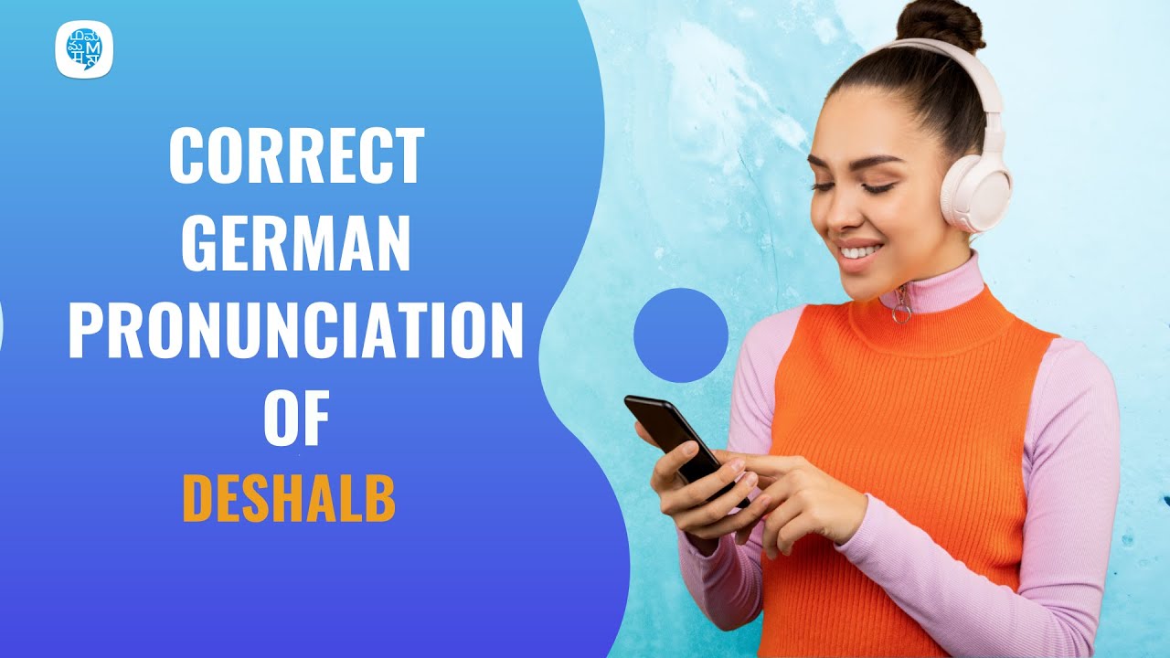 How to pronounce 'Deshalb ' (that's why.) in German? | German ...