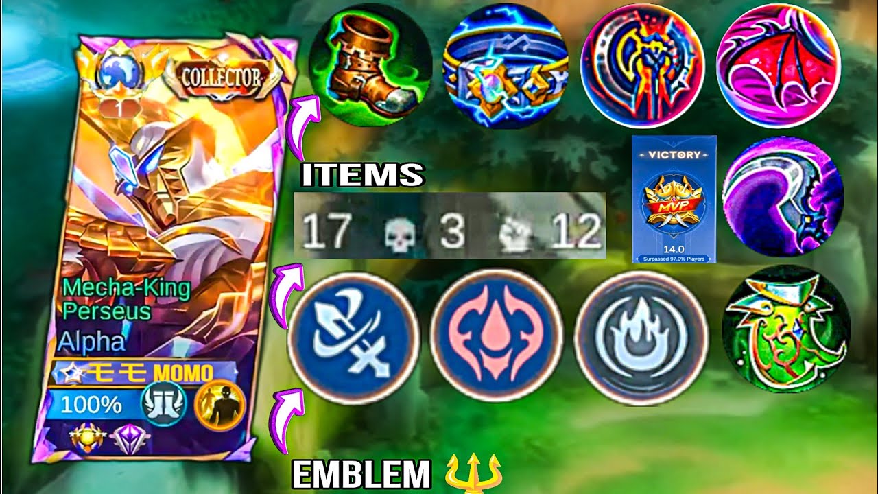 ALPHA TOP GLOBAL NEW BUILD ITEMS AND EMPLEAM 2024 MOBILE LEGENDS - YouTube
