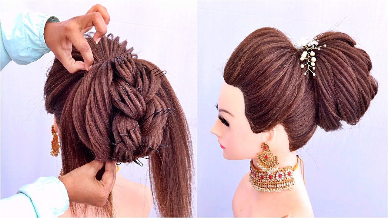 ADVANCE HAIRSTYLE TUTORIAL | Indian bridal hairstyle / Front variation ...