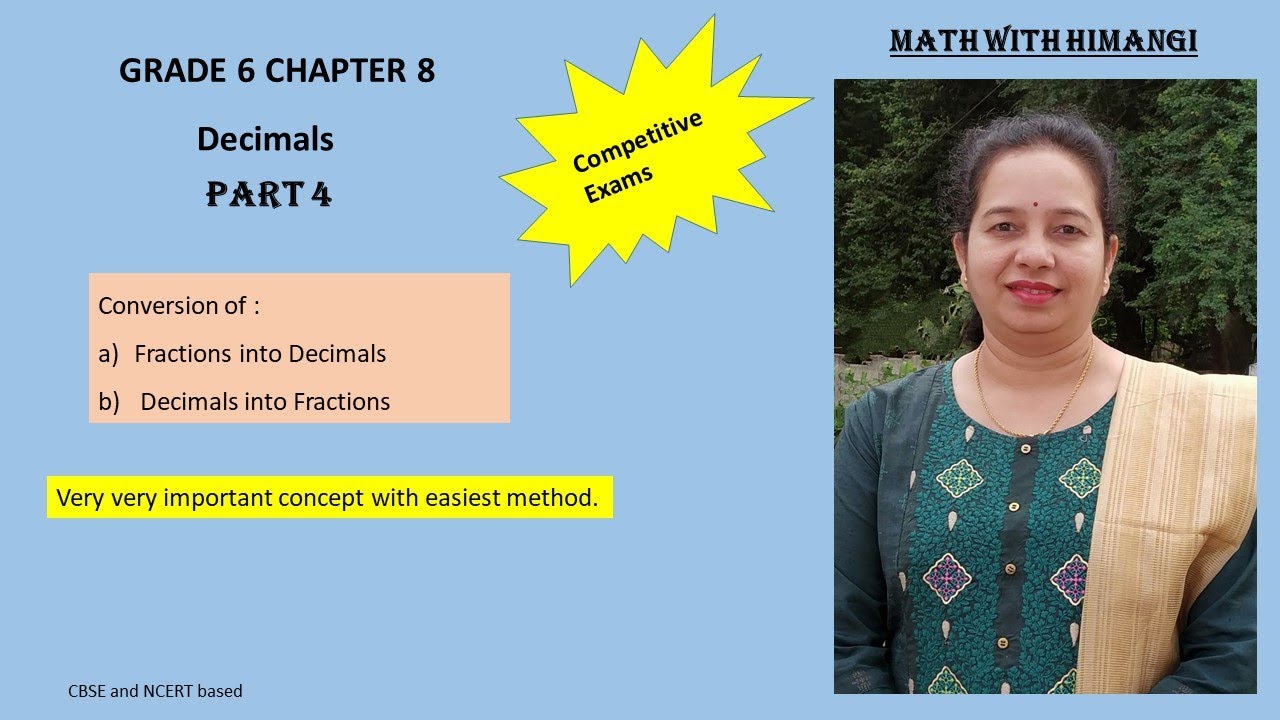 Decimals - Mastering Fraction to Decimal & Decimal to Fraction Conversions! Grade 6 Math ...