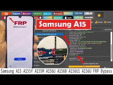 Samsung A15 A155f A155M A156U A156B FRP Bypass Unlock Tool Need Test ...