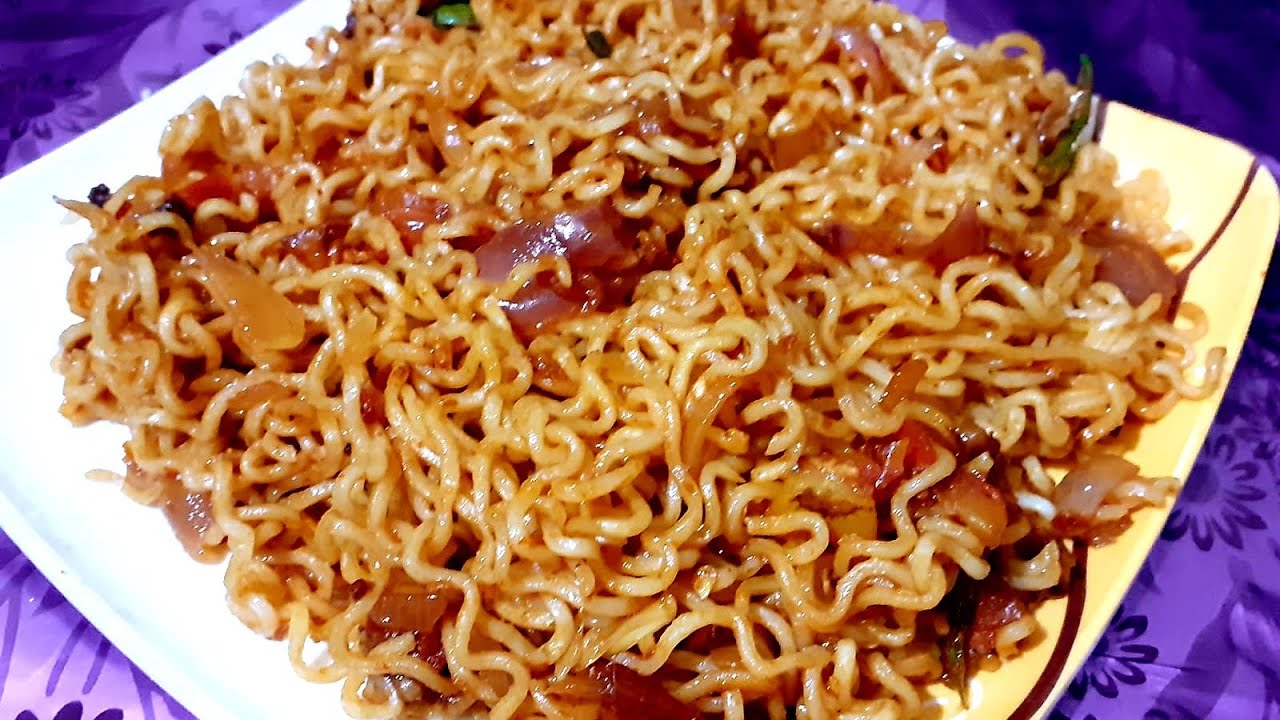Fried Masala Maggi 😋| Maggi Recipe | How to make fried maggie🍝 - YouTube