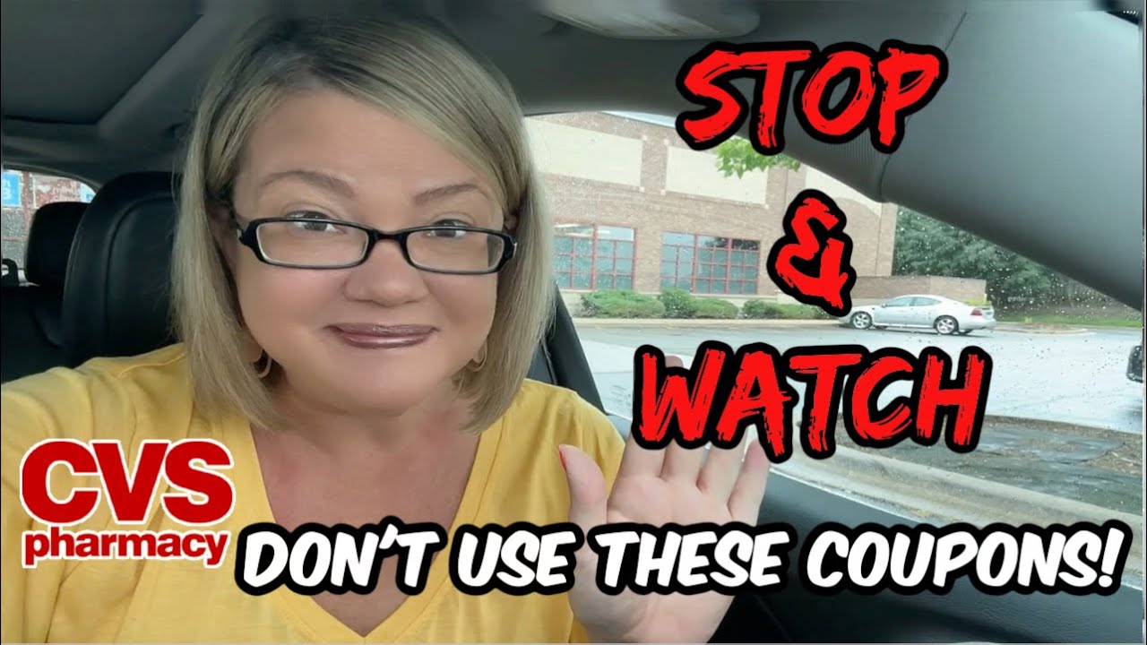 CVS STOP & WATCH VIDEO | DON'T USE THESE COUPONS 🚨 - YouTube