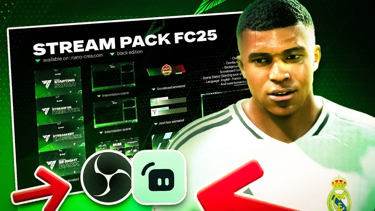 🚨TUTORIEL IMPORT - FC25 STREAM PACK PRENIUM IN OBS [ANIMATED]🎮⚽ - YouTube