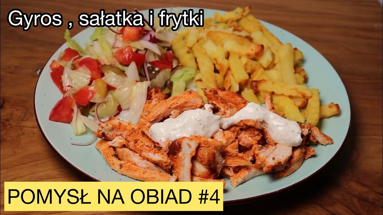 Pomysł na obiad #4 - gyros, sałatka i frytki - YouTube