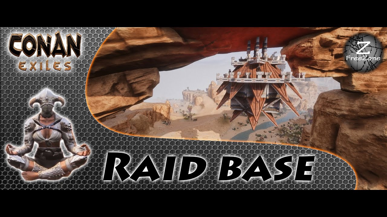Conan Exiles Raid base build on HyperX PC - YouTube