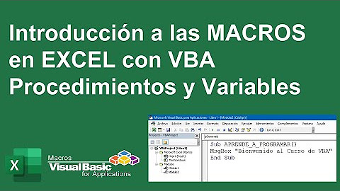 Curso Básico de Programación de Macros en Excel con VBA (2025) - YouTube
