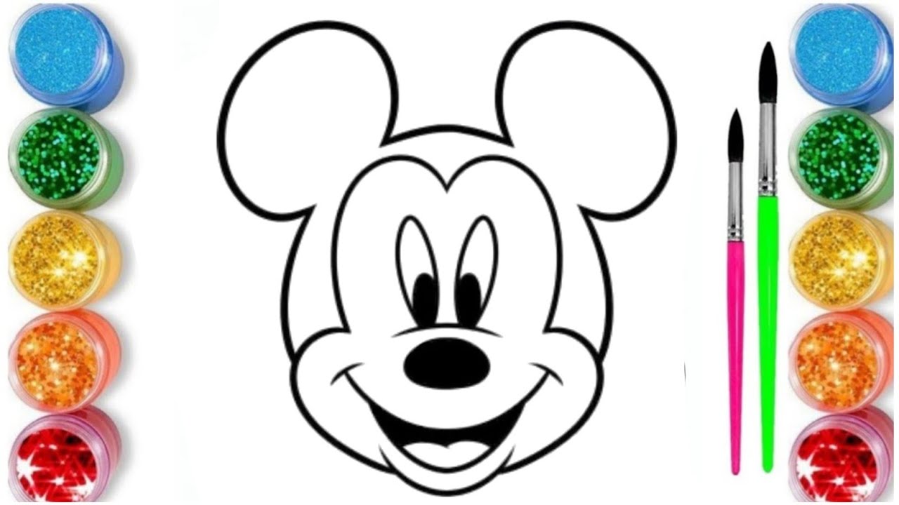 Cartoon Mickey mouse drawing for beginners. how to draw cartoon Mickey ...