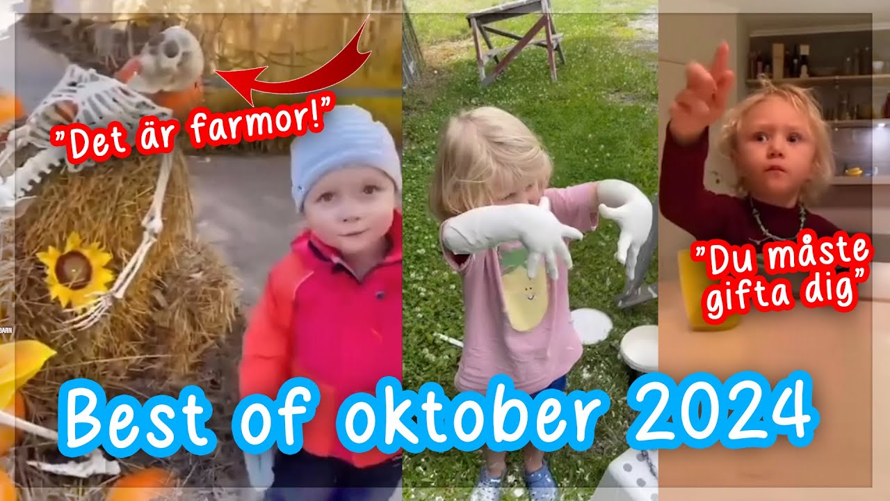 SVERIGES ROLIGASTE BARN - BEST OF OKTOBER 2024 😂 - YouTube
