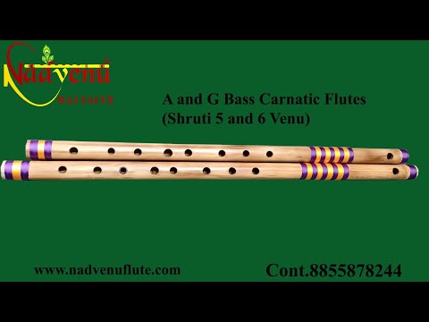 G And A Carnatic Bass flute (Shruti 5 and 6 Venu ) , easy play ...