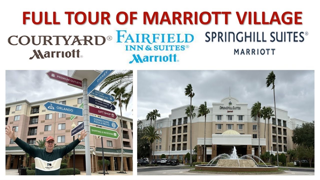 Marriott Village Tour Buena Vista Orlando. Courtyard - Fairfield ...