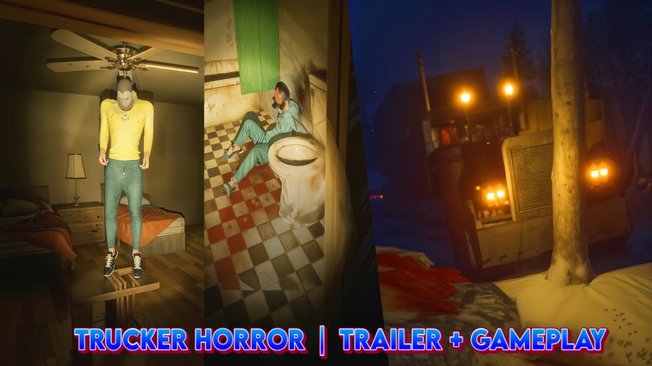 Trucker Horror Trailer + Gameplay | Road of Regrets | PC Steam 4K - YouTube