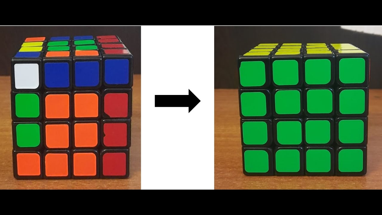 How to solve the 4 by 4 rubik's cube part 2 the rest of the cube - YouTube