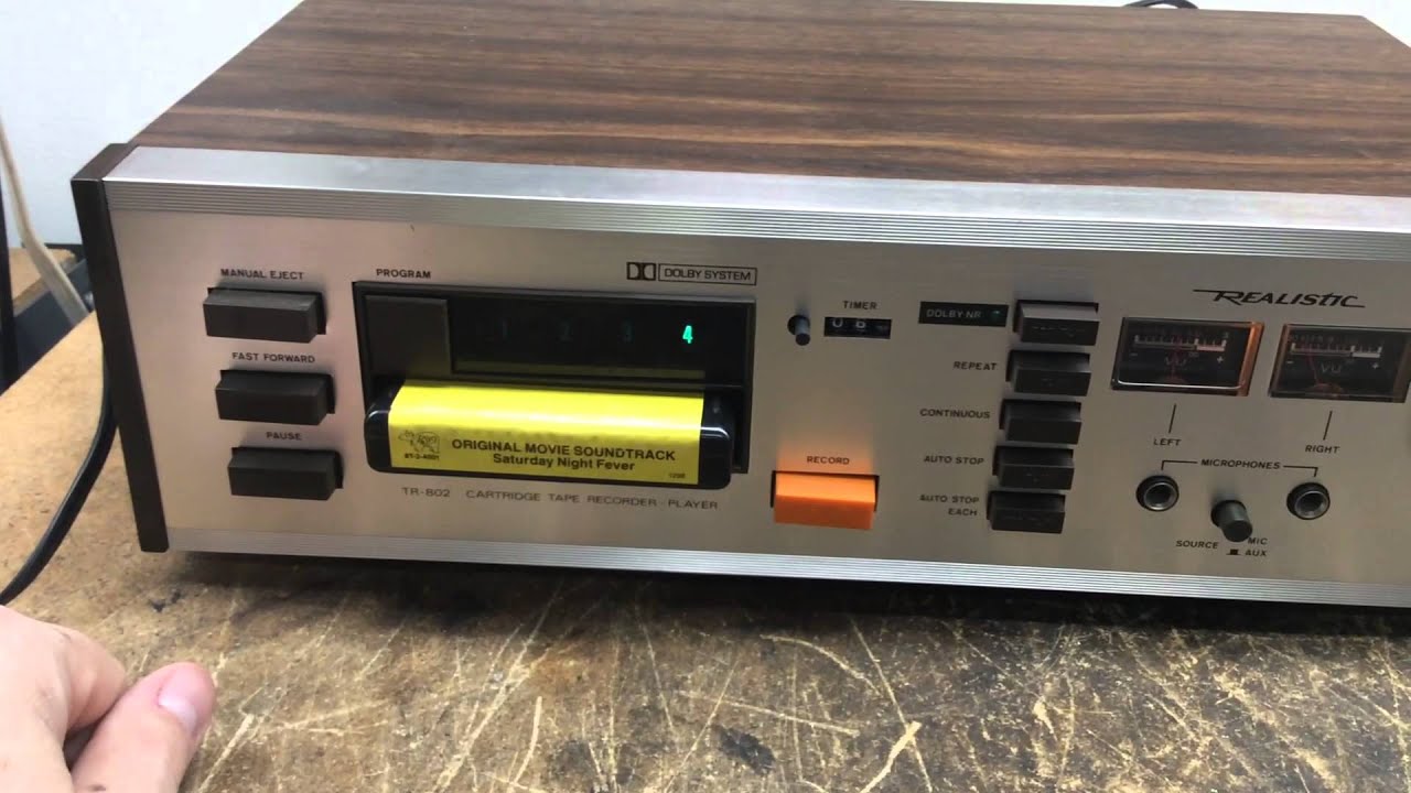 Realistic 8 Track Player Recorder - YouTube
