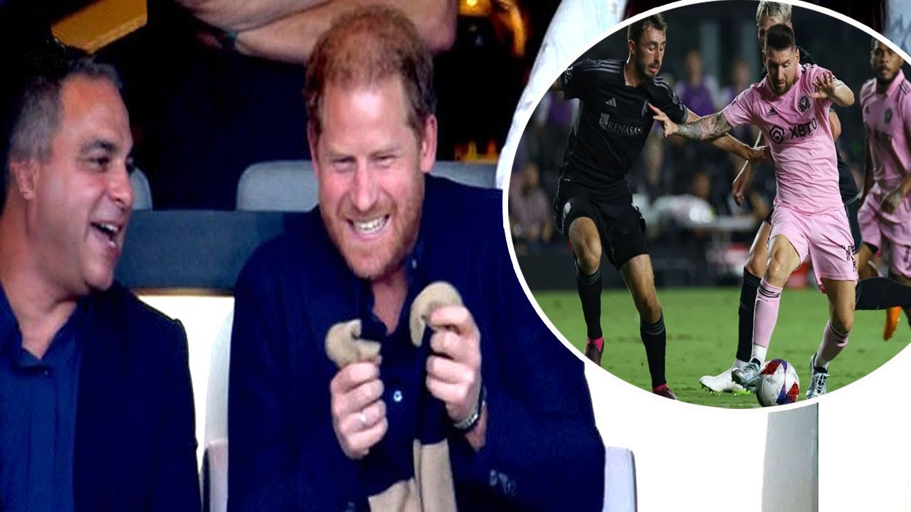 Prince Harry watched soccer great Lionel Messi, he looked giddy with ...