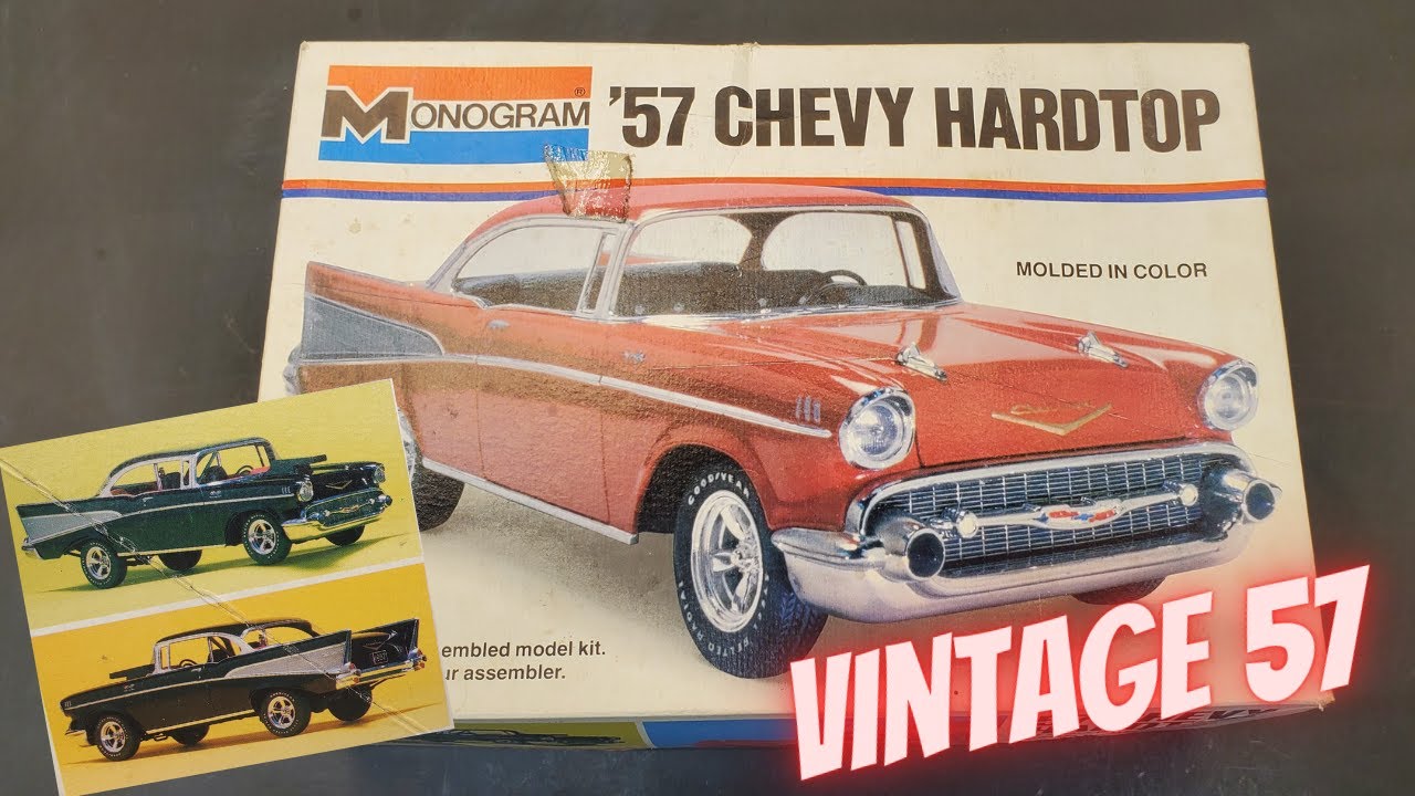 This kit SCREAMS 1970's!! What a cool vintage Monogram 57 Chevy model ...