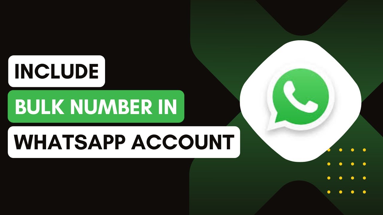 How To Add Bulk Numbers On Whatsapp Group | Include Bulk Numbers In ...